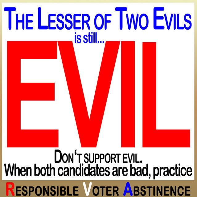 The “Lesser of Two Evils” Fallacy | Psychology Today Australia