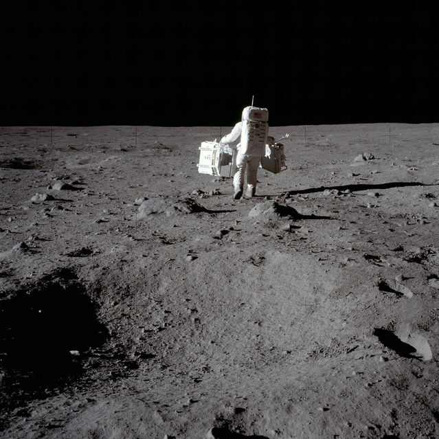 apollo first moon walk